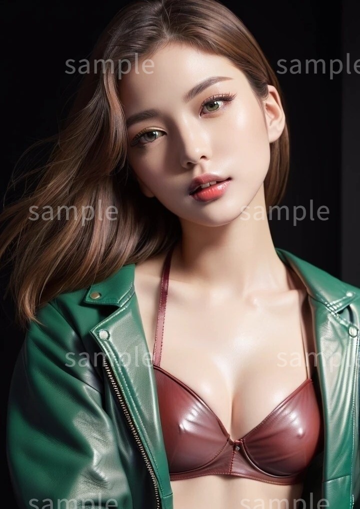 Yahoo!オークション - （7772）1点もの AI 美女 AI イラスト A4ポスタ...