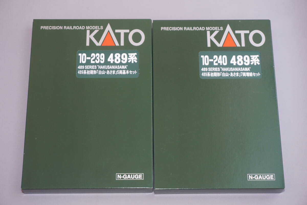 Yahoo!オークション - KATO 10-239 10-240 489系 初期型「白山・あさ...