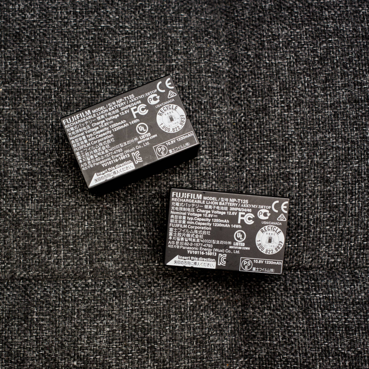 Yahoo!オークション - NP-T125 2個セット FUJIFILM GFX50S GFX50R GFX...