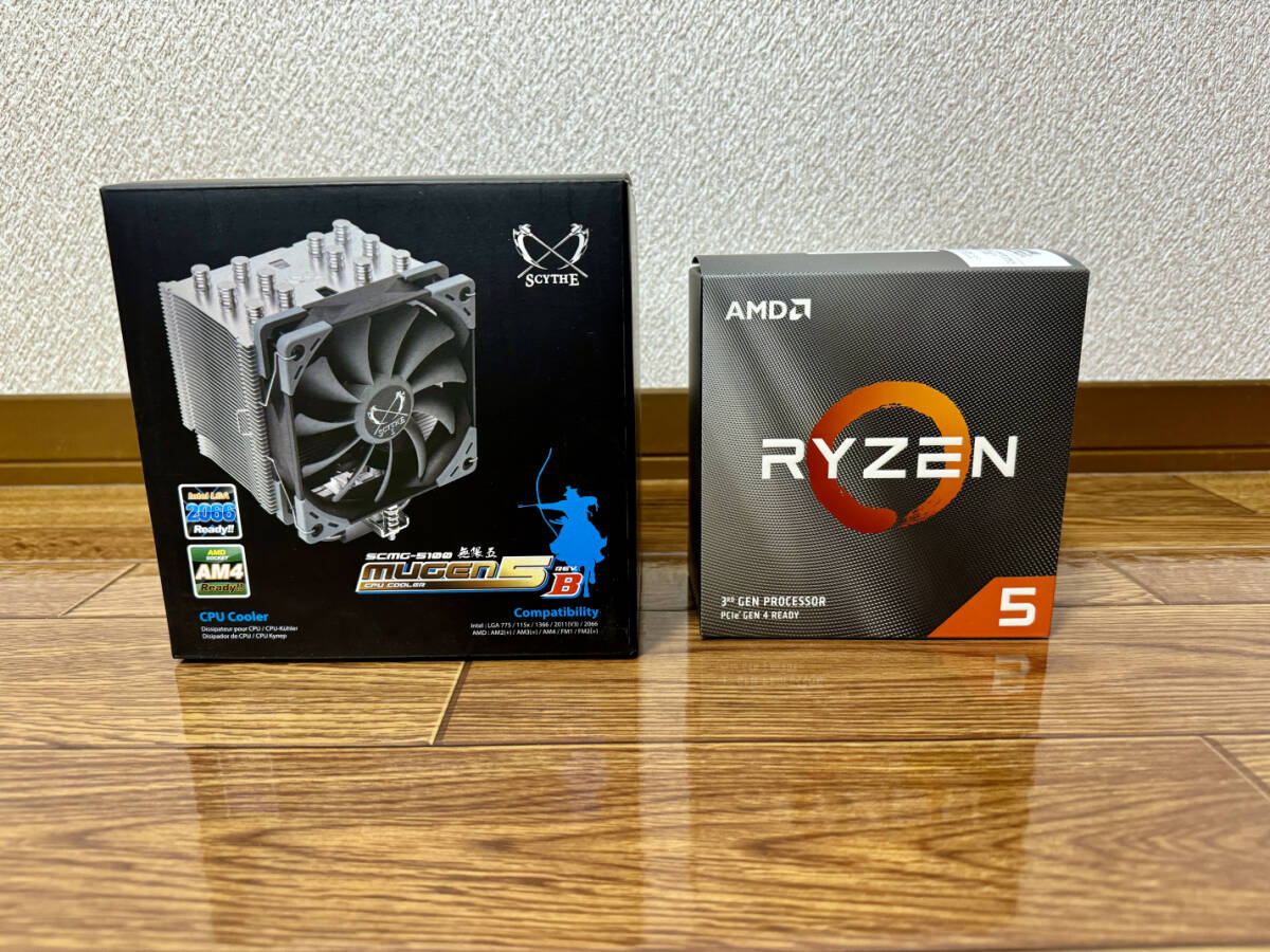 【送料無料】 AMD Ryzen 5 3600 3.6GHz 6コア 12スレッド 35MB 65W ＆ サイズ CPUクーラー 無限五 Scythe Mugen 5 Rev.B SCMG ...