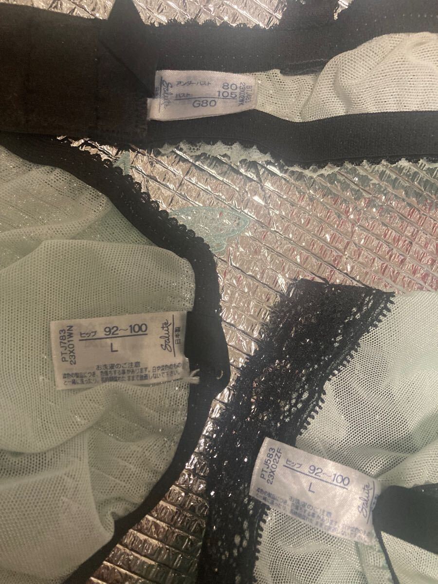 Yahoo!オークション - ワコール サルート 83G ブラジャーショーツセッ...