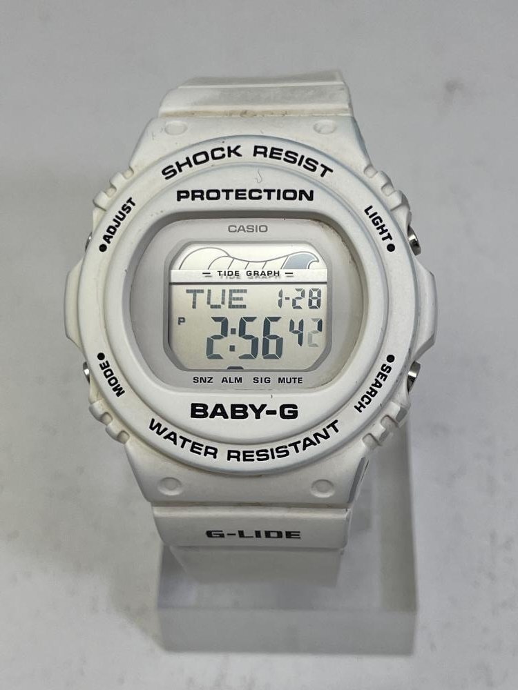 Yahoo!オークション - J106【動作確認済】 Casio Baby-G BLX-570 ホワ...