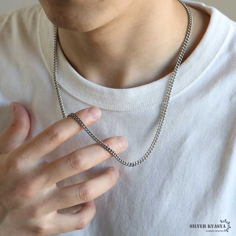 Yahoo!オークション - シルバー925 喜平チェーン ネックレス 幅4mm 60c...