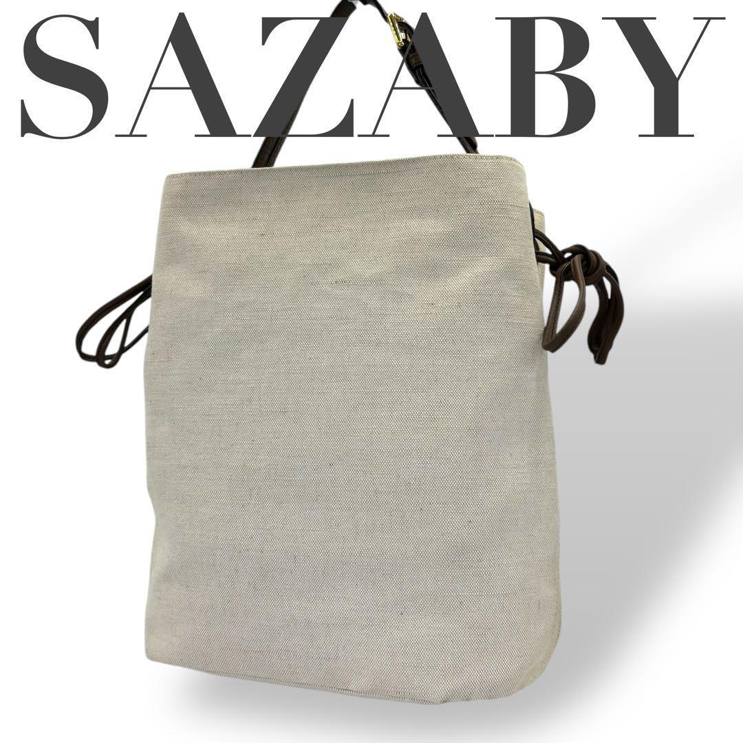 Yahoo!オークション - SAZABY サザビー トートバッグ オフホワイト キ...