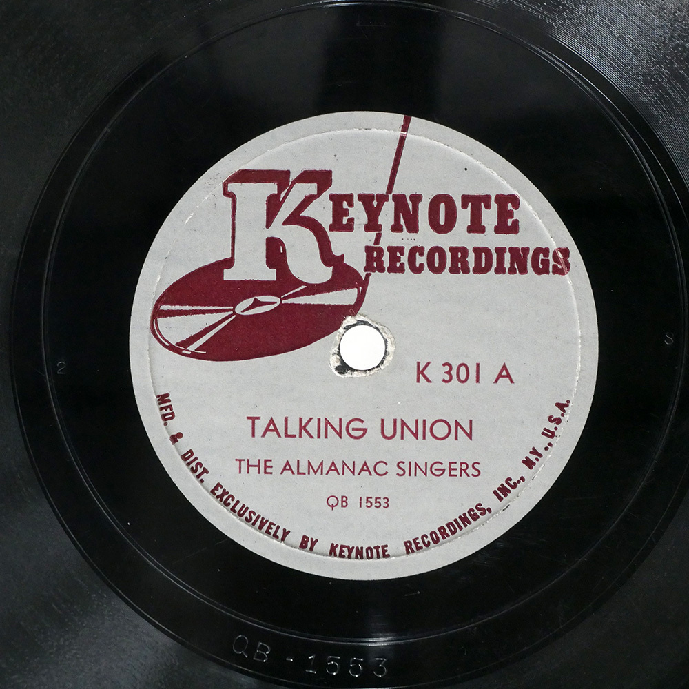 Yahoo!オークション - 米 ALMANAC SINGERS/TALKING UNION/KEYNOTE RECO...