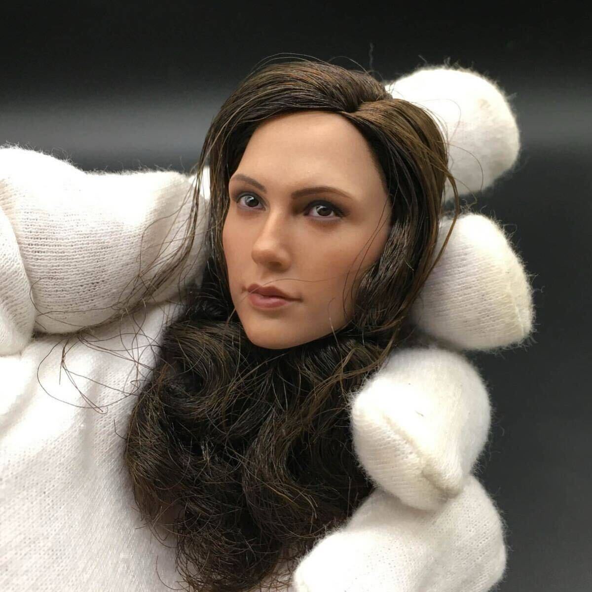 Yahoo!オークション - B209 1/6 フィギュア ヘッド 女性ヘッド 植毛タ...