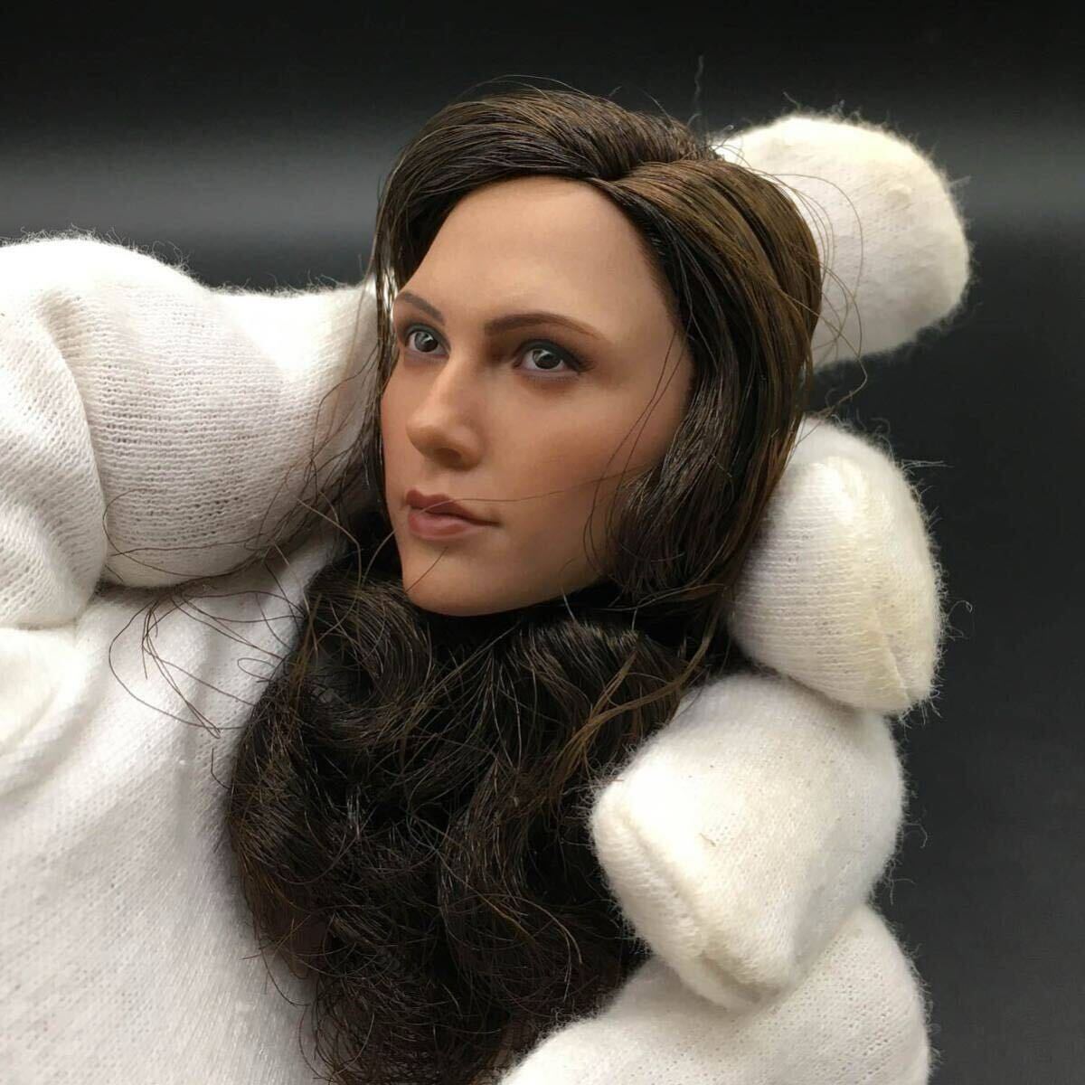 Yahoo!オークション - B209 1/6 フィギュア ヘッド 女性ヘッド 植毛タ...