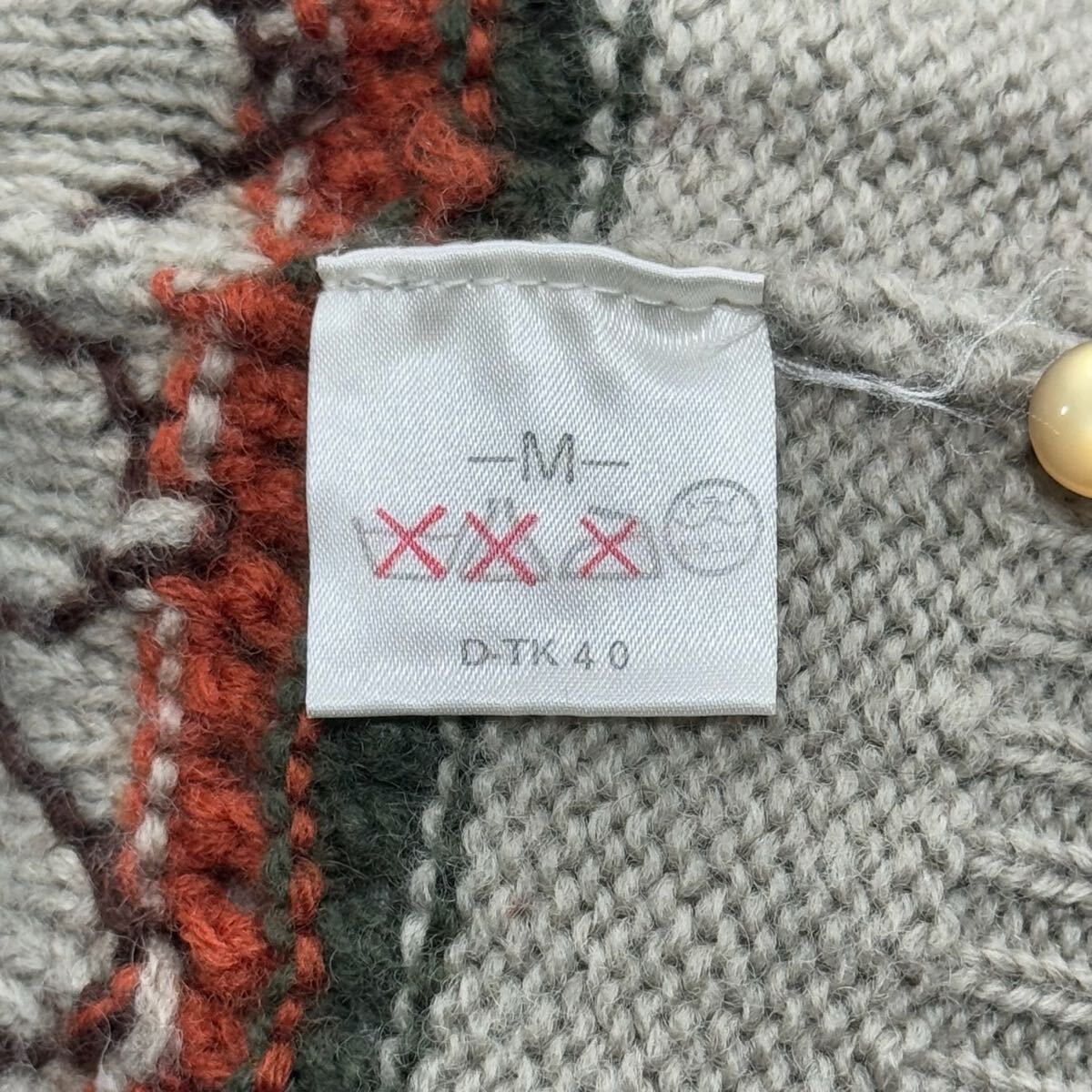 Yahoo!オークション - Lilas Darne 長袖ニットセーター 総柄ニットセー...