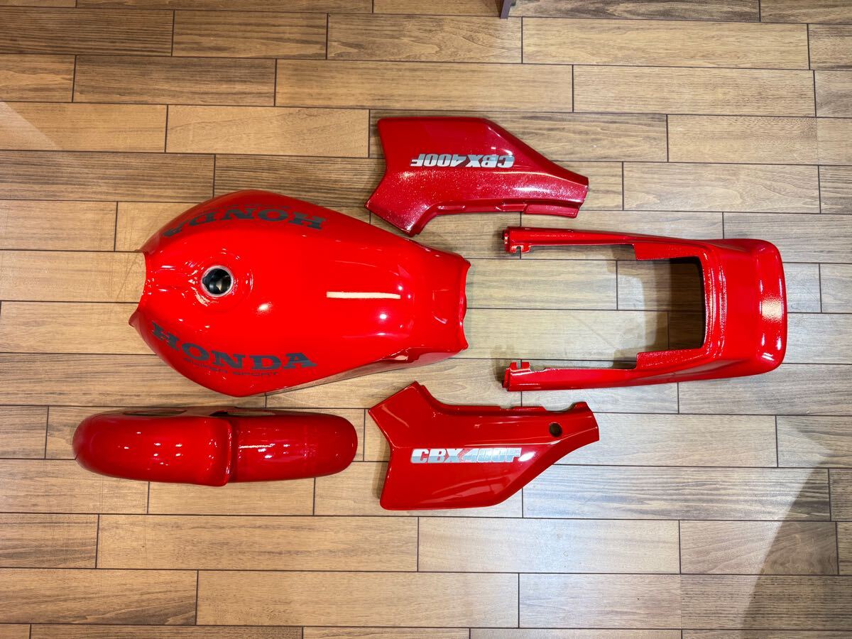 Yahoo!オークション - CBX400F CBX550F CBX 赤 ソリッド 外装 一式セッ...