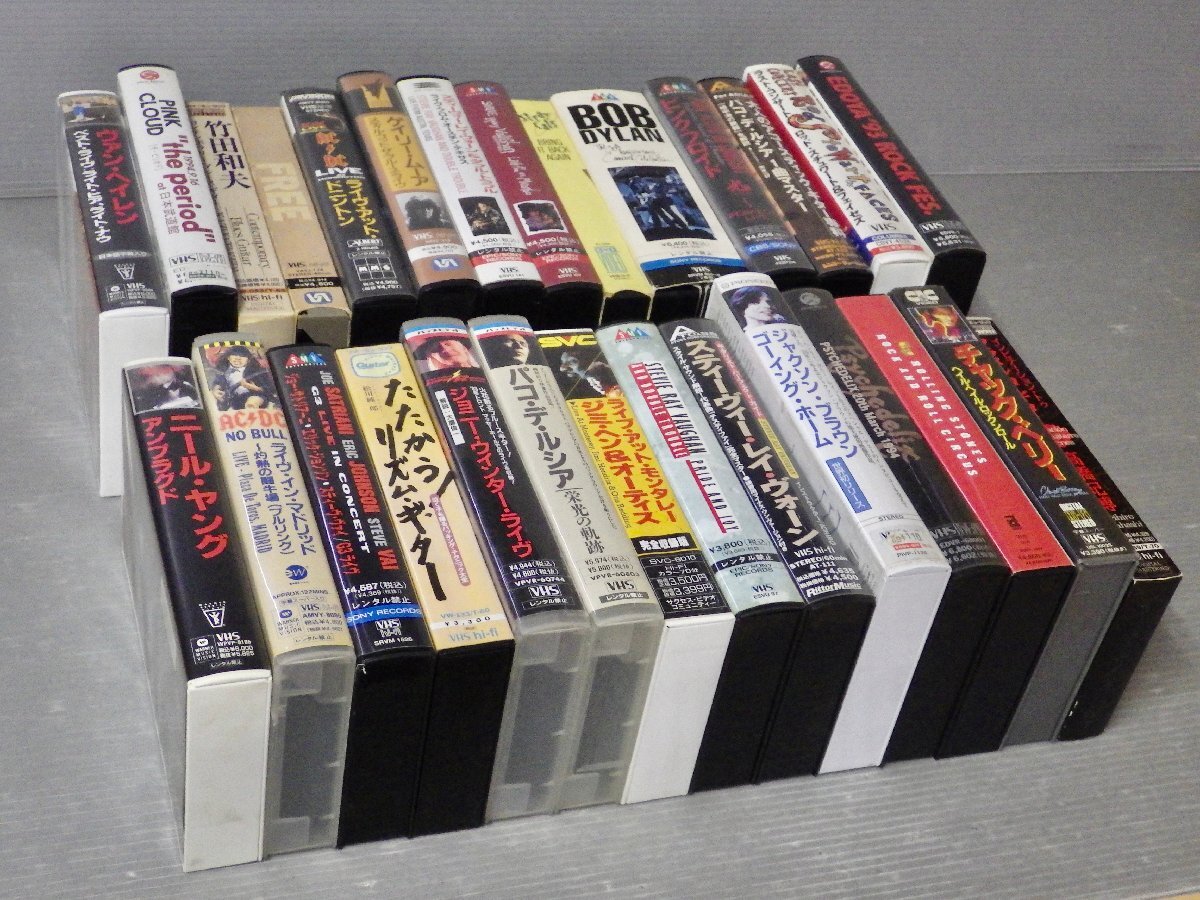 Yahoo!オークション - まとめ売り MV/ライヴビデオ VHS 洋邦 80年代レ...