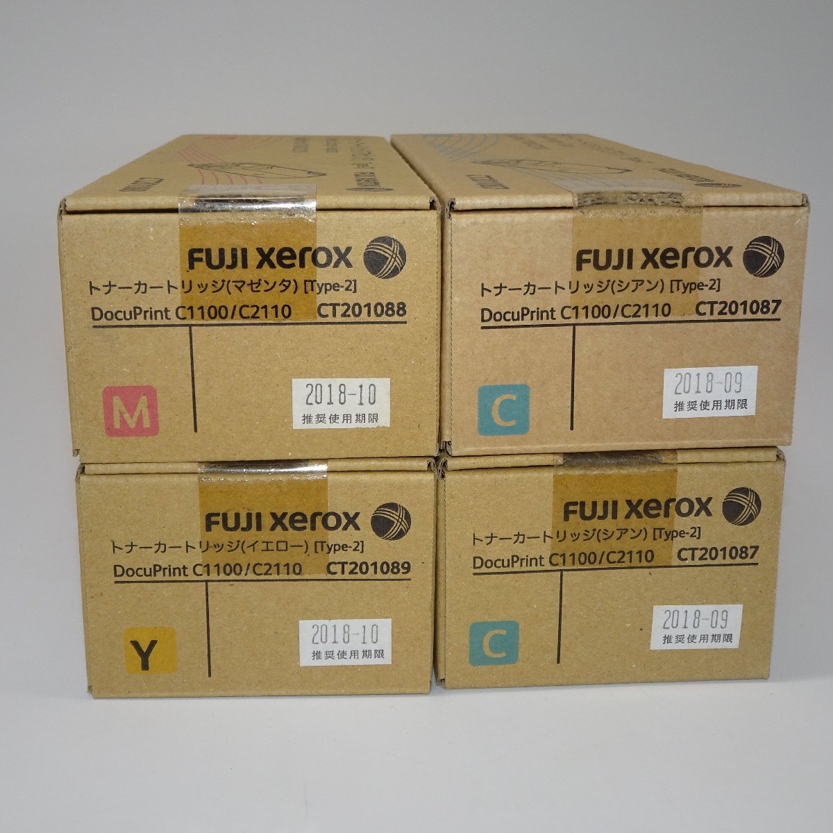 Yahoo!オークション - 3色4本セット 純正 FUJI ZEROX ゼロックス CT201...