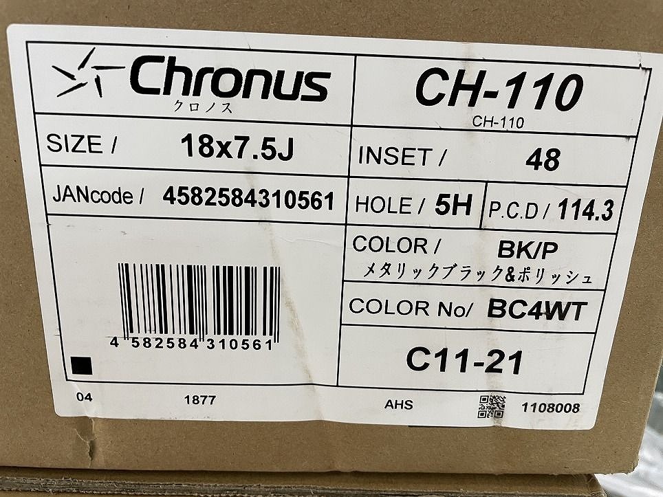 Yahoo!オークション - 未使用 Chronus クロノス アルミホイール CH-11...