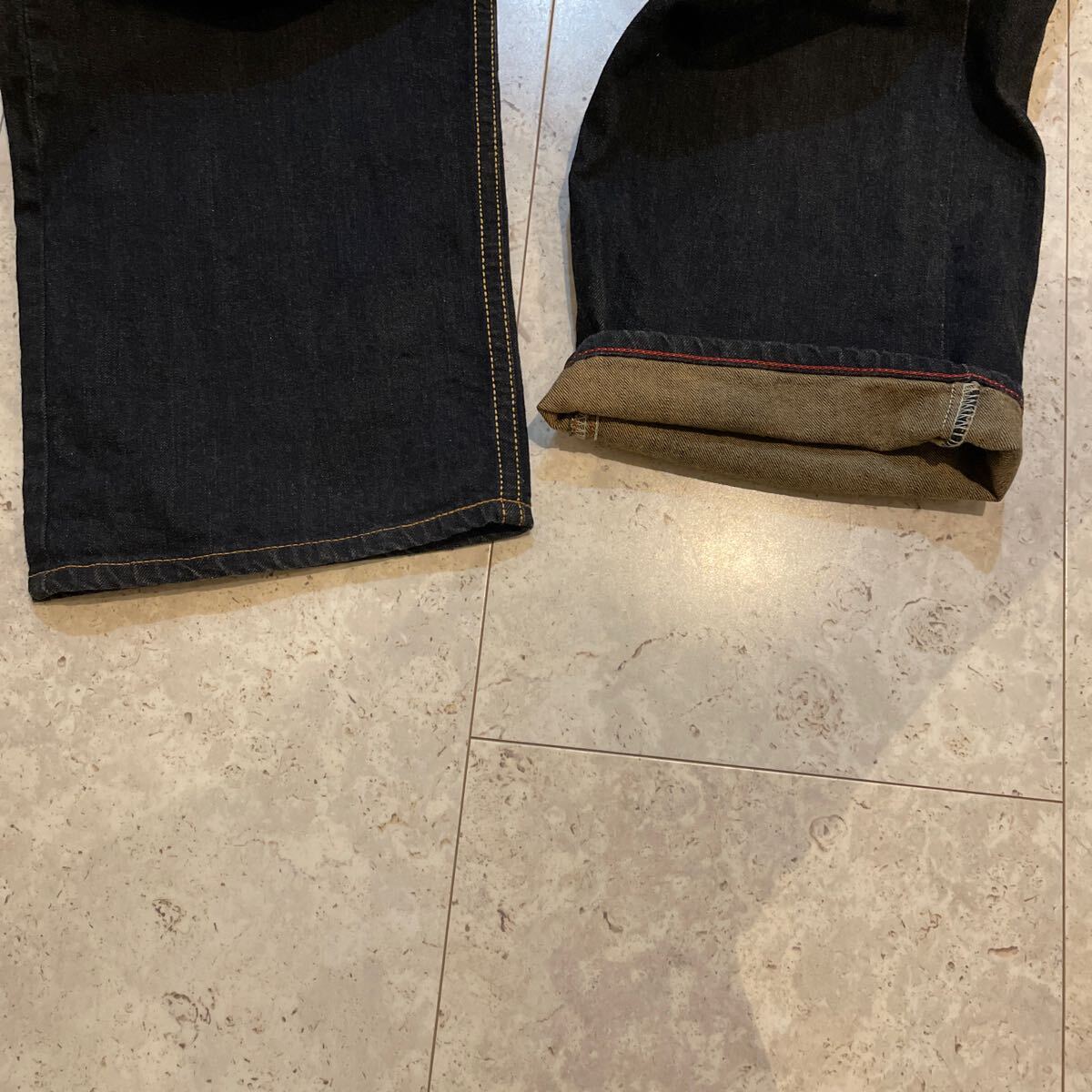 Yahoo!オークション - w42 良好 エドウィン EDWIN 463XVB ストレートデ...