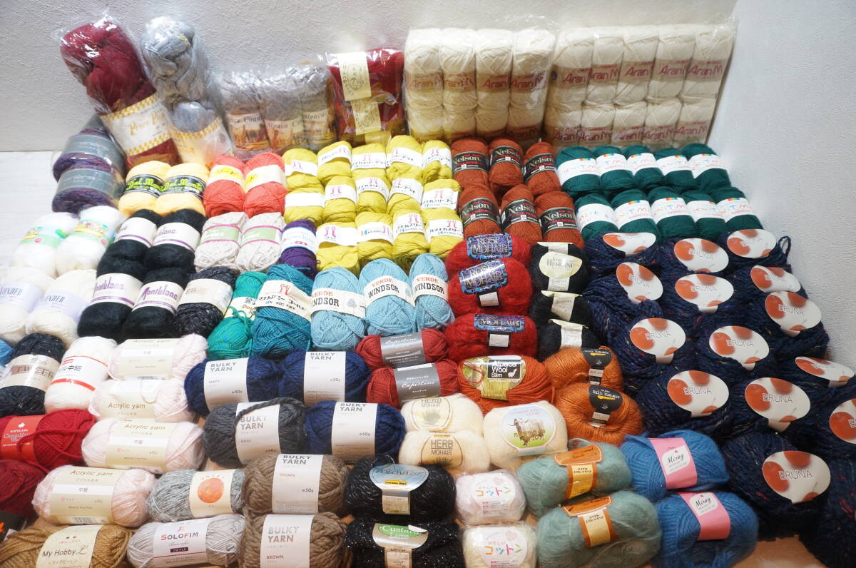 Yahoo!オークション - 【Z328.O】超大量 毛糸 まとめ売り 約8㎏ 太さ/...