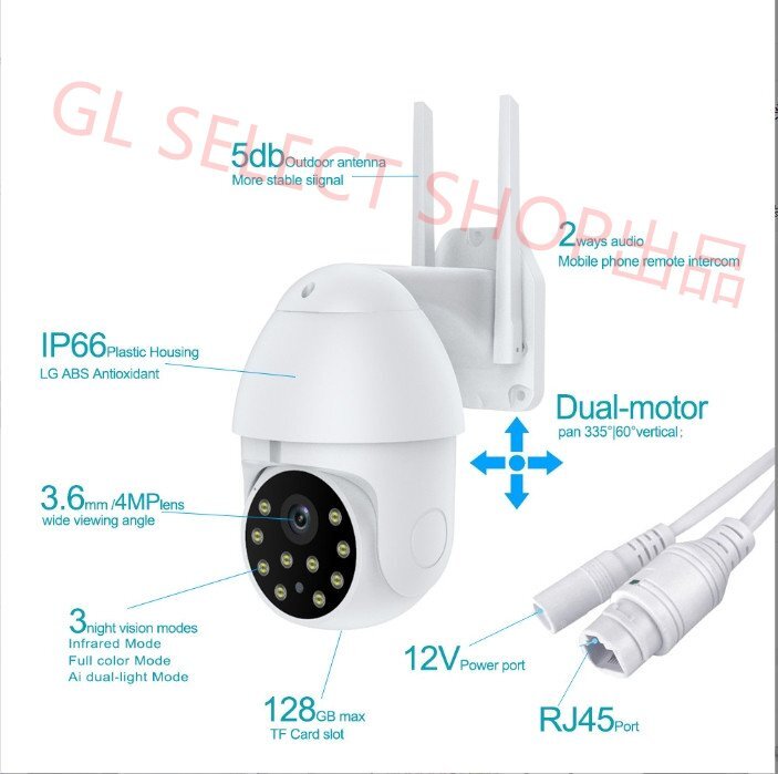 Yahoo!オークション - （A515)新品 防犯カメラセット4台カメラ 屋外IP6...