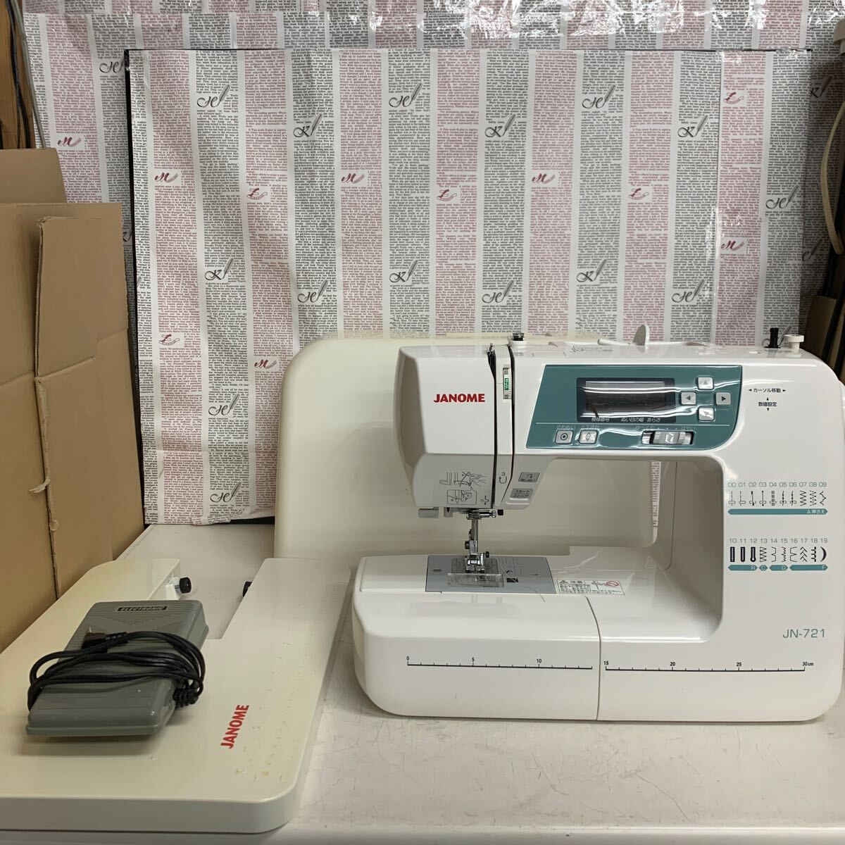 Yahoo!オークション - A055 JANOME JN-721 808型 ミシン コンピュータ...
