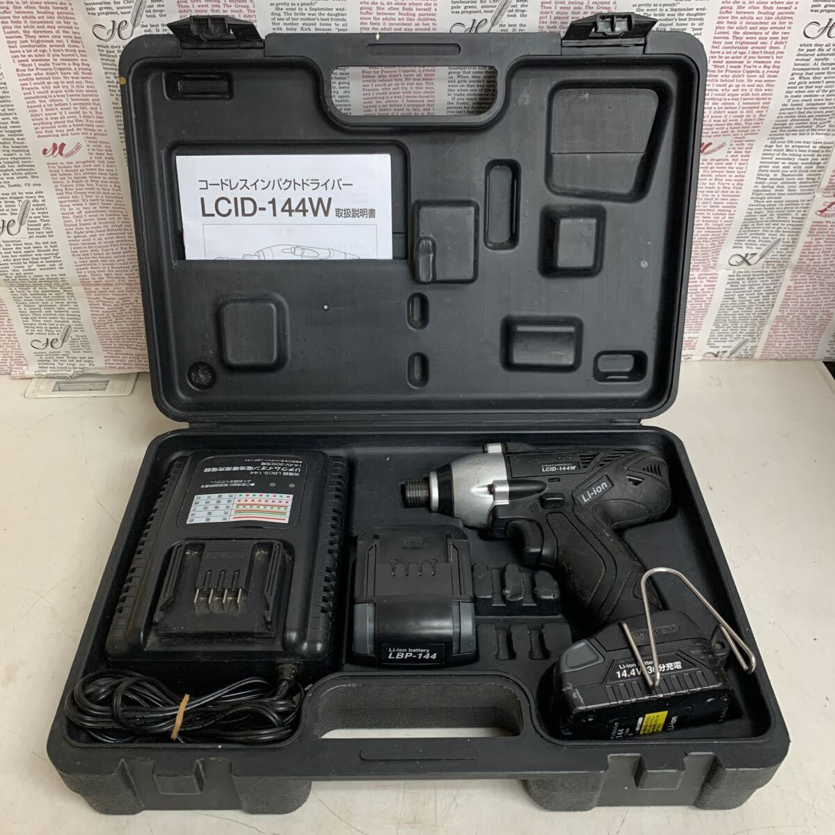 Yahoo!オークション - J038 新興製作所 LCID-144W コードレス インパク...