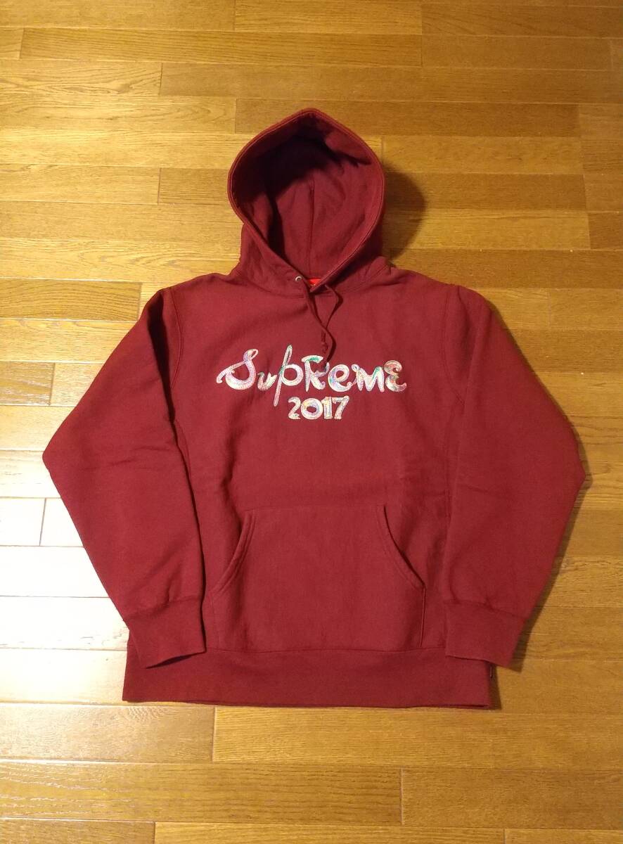 Yahoo!オークション - Supreme Brush Logo Hooded Sweatshirt Lサイズ ...