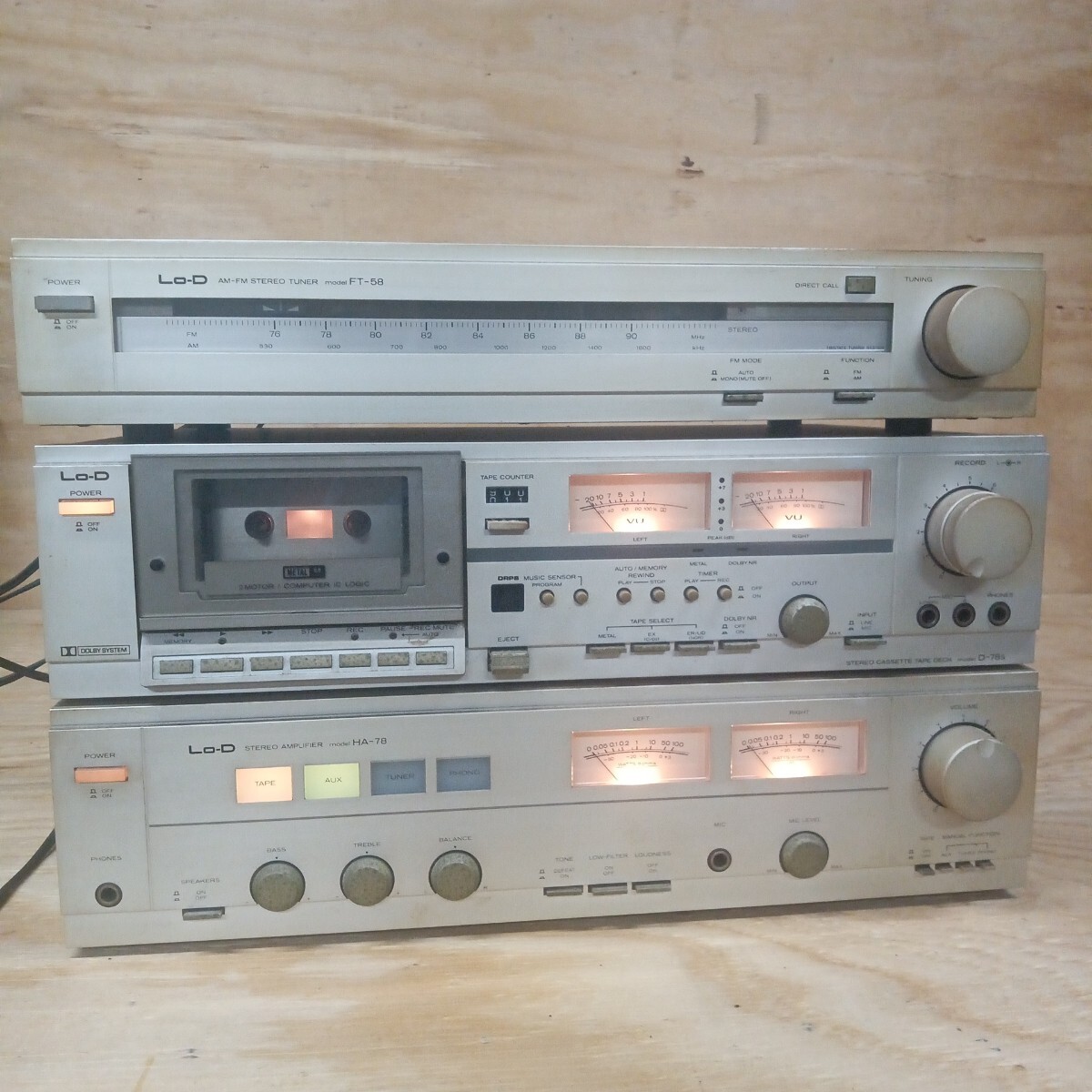 Yahoo!オークション - Lo-D ローディー D-78S カセットデッキ HA-78 FT...