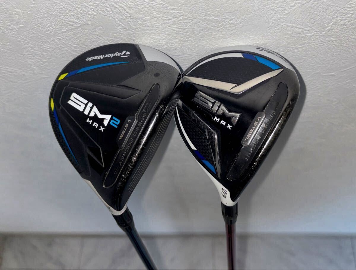 Yahoo!オークション - テーラーメイド SIM2max SIMmax 3W＋5W 2本セッ...
