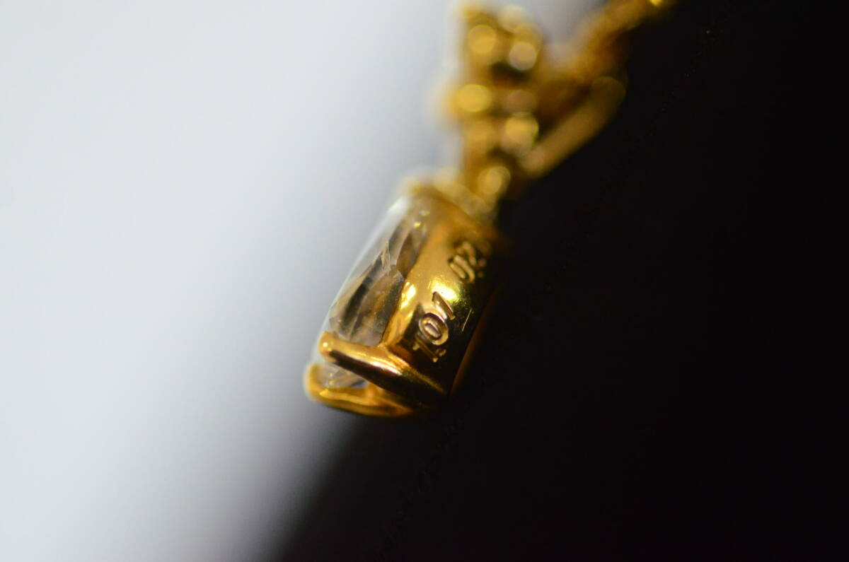 Yahoo!オークション - K18 ダイヤモンド 1.01ct 0.23ct ネックレス 5.3...