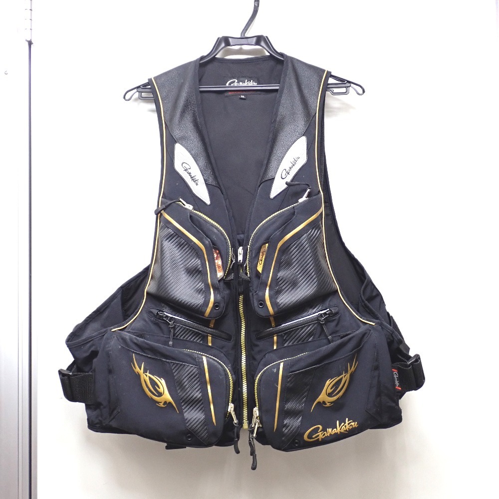 Ft617551 がまかつ その他釣り用品 釣り用ベスト フローティングベスト GM-2193 ブラック×ゴールド LLサイズ メンズ Gamakatsu(ライフジャケット)｜売買された ...