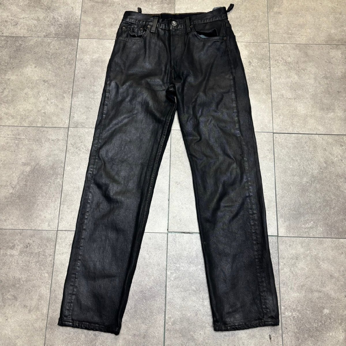 USA製 90年代 Levi's 501 ブラック ラバーコーティングパンツ USA製 90年代 Levi's 501 ブラック ラバーコーティングパンツ