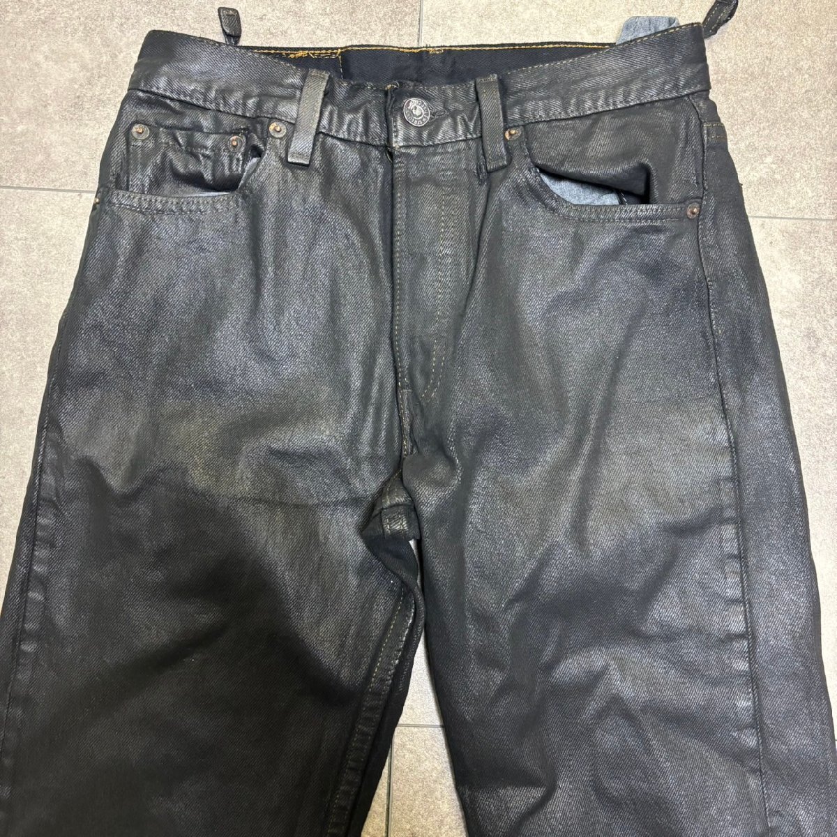 USA製 90年代 Levi's 501 ブラック ラバーコーティングパンツ USA製 90年代 Levi's 501 ブラック ラバーコーティングパンツ