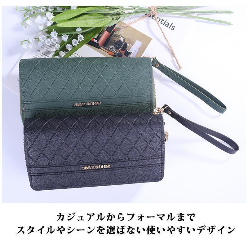 Yahoo!オークション - X09 長財布 ブラック レディース 大容量 多機能...