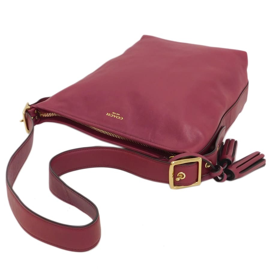 Yahoo!オークション - 1円 美品 コーチ ショルダーバッグ 19889 レッド...