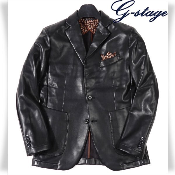 1円 定2.6万 g-stage ジーステージ メンズ 秋冬 新作 フェイクレザーテーラードジャケット 46 M ブラック 正規店本物 3771(Mサイズ)｜売買されたオークション情報 ...