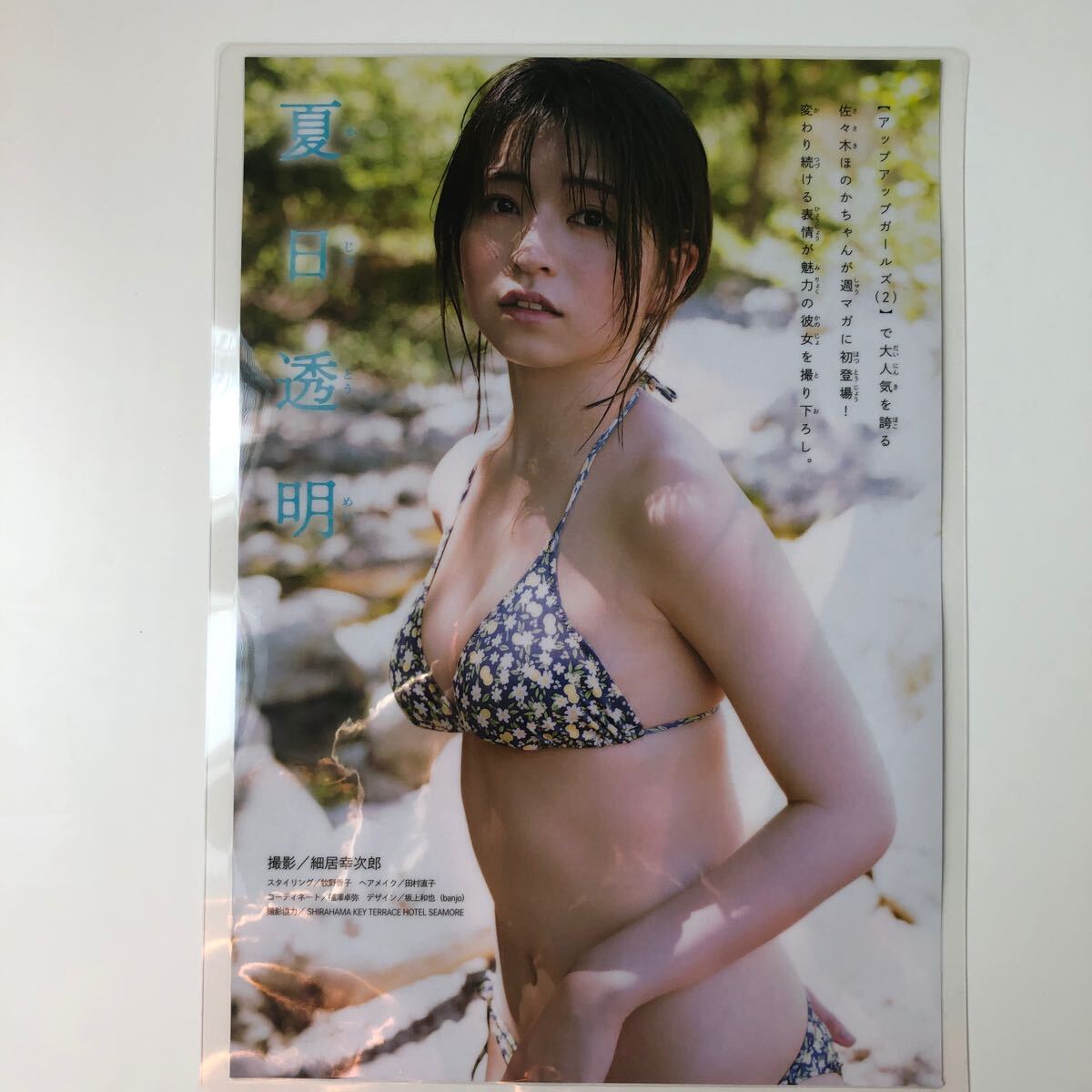 Yahoo!オークション - 佐々木ほのか 少年マガジン2024.9.18 B5 9p ラミ...