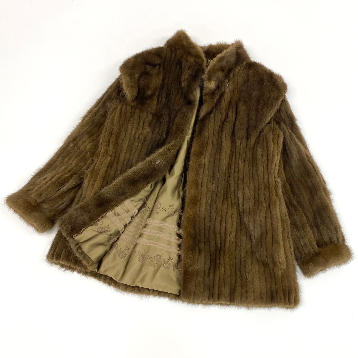 a13-7 EMBA エンバ 最高級毛皮 シルバーブルーミンク ミンスコート 毛皮コート ライトブラウン系 リアルファー ファーコート MINK FUR(ミンク)｜売買されたオークション情報 ...