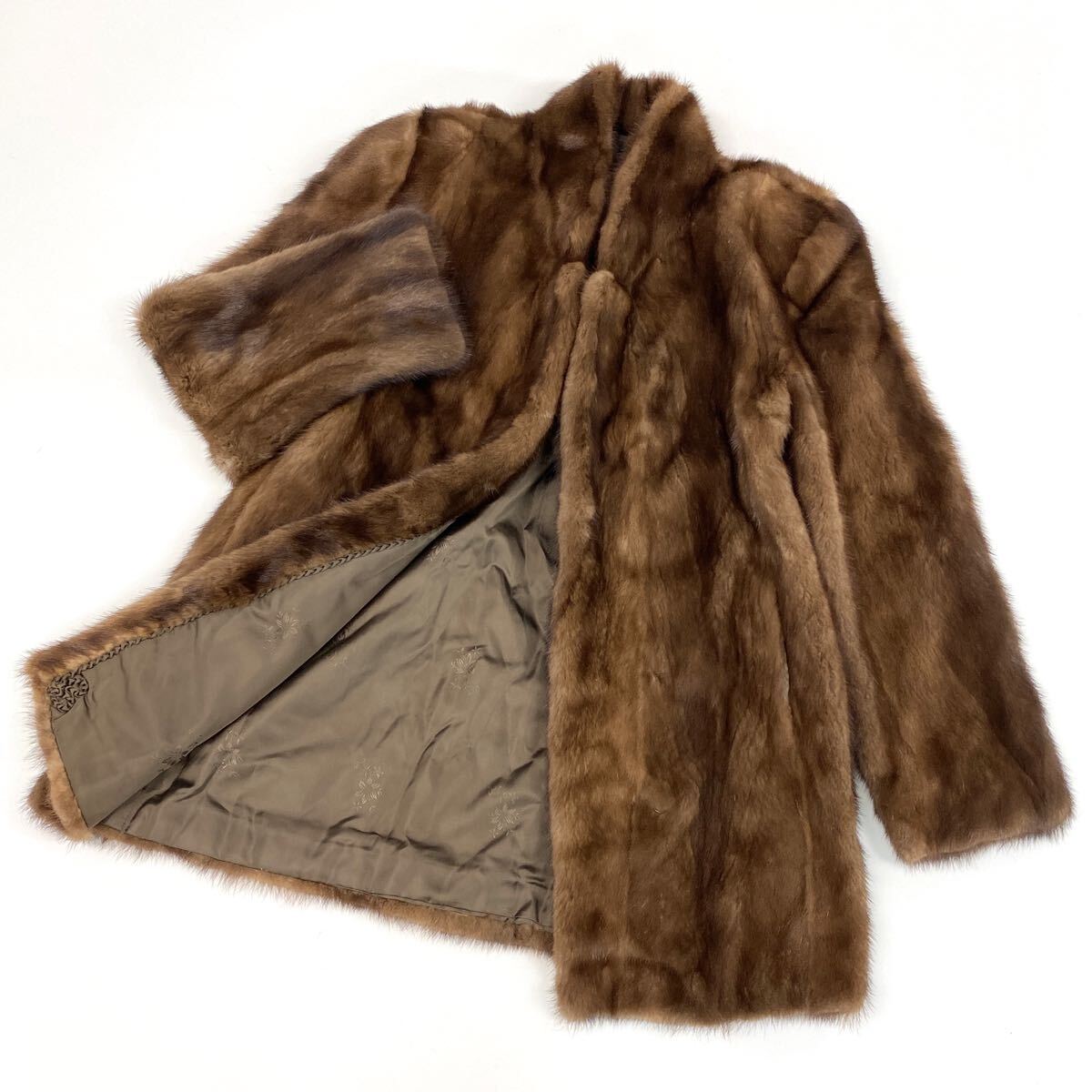 Yahoo!オークション - a25-17 最高級毛皮 デミバフミンク ミンクコート...