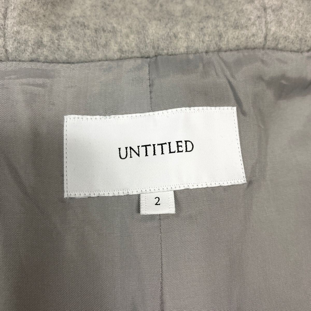 Yahoo!オークション - Na27 UNTITLED アンタイトル ペプラムコート フ...