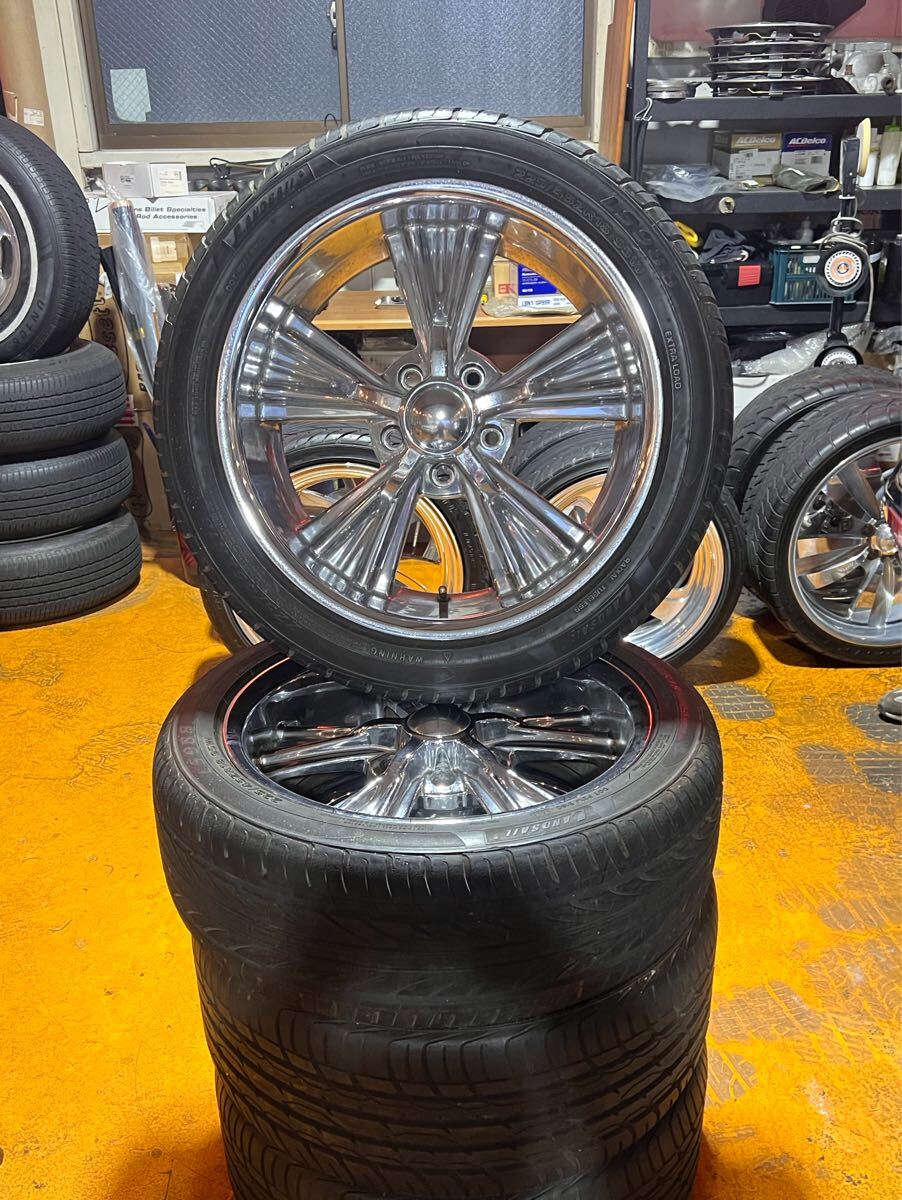 Yahoo!オークション - クロームホイール 18インチ 8J 5H 120.65mm 4.75...