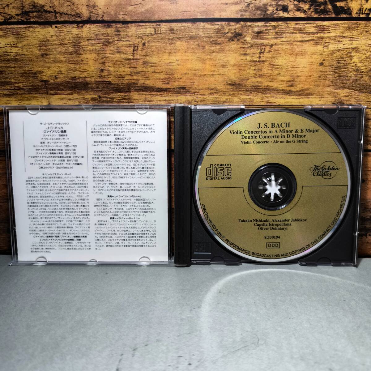 Yahoo!オークション - J.S.BACH / Violin Concertos in A Minor E Majo...