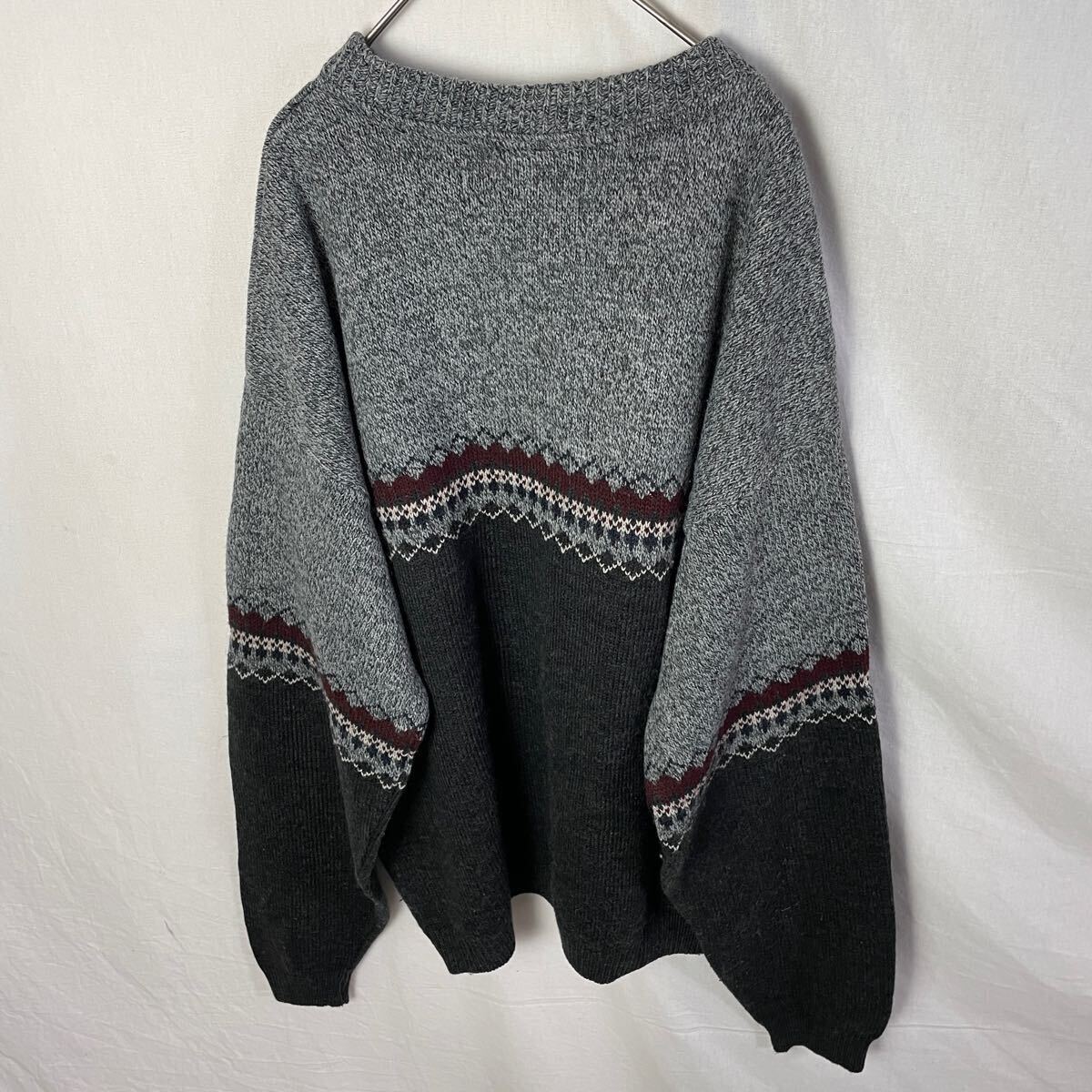 Yahoo!オークション - Hunt Club ニットセーター 古着 Lサイズ ヴィン...