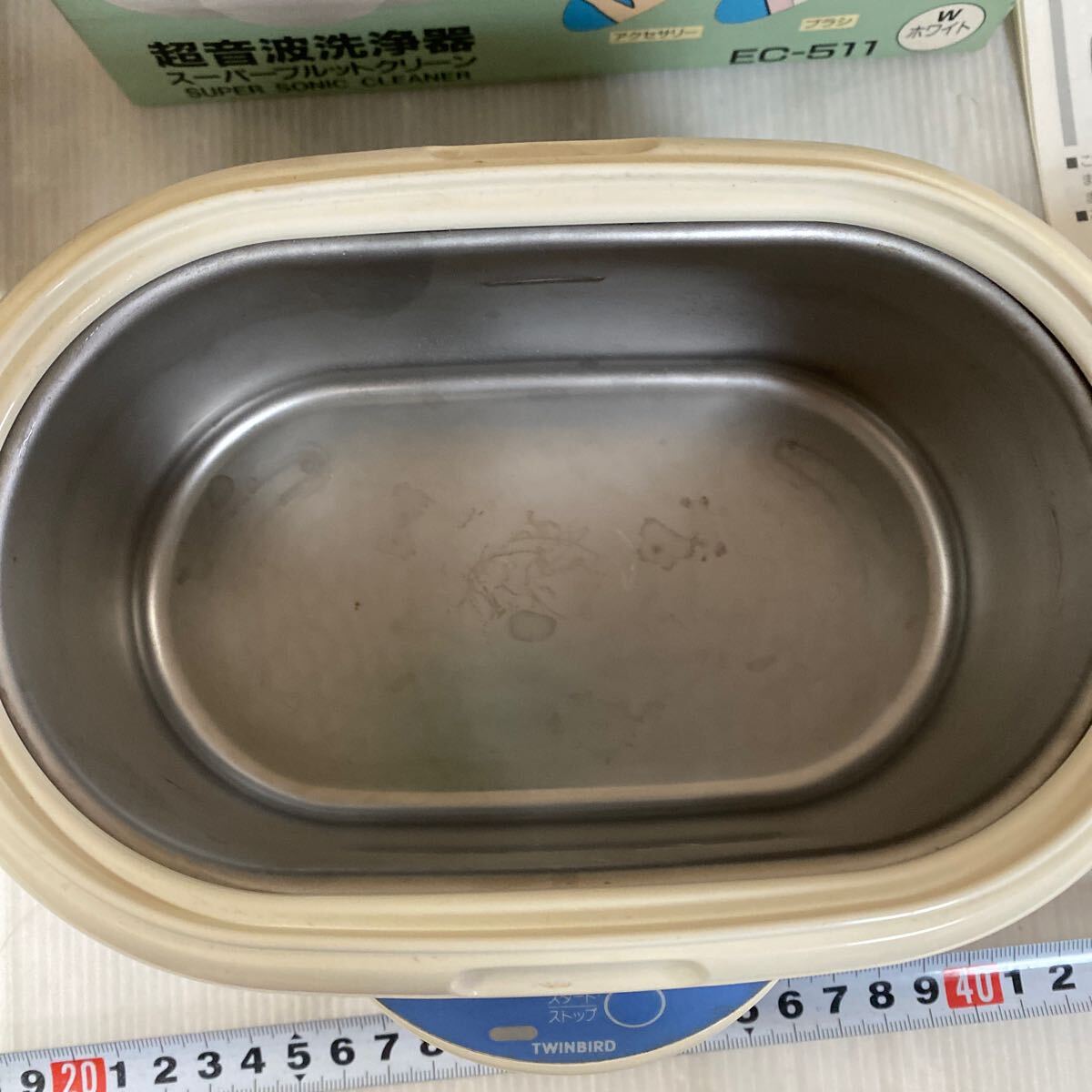 Yahoo!オークション - 超音波洗浄器 EC-511W ホワイト 動作確認済み 超...