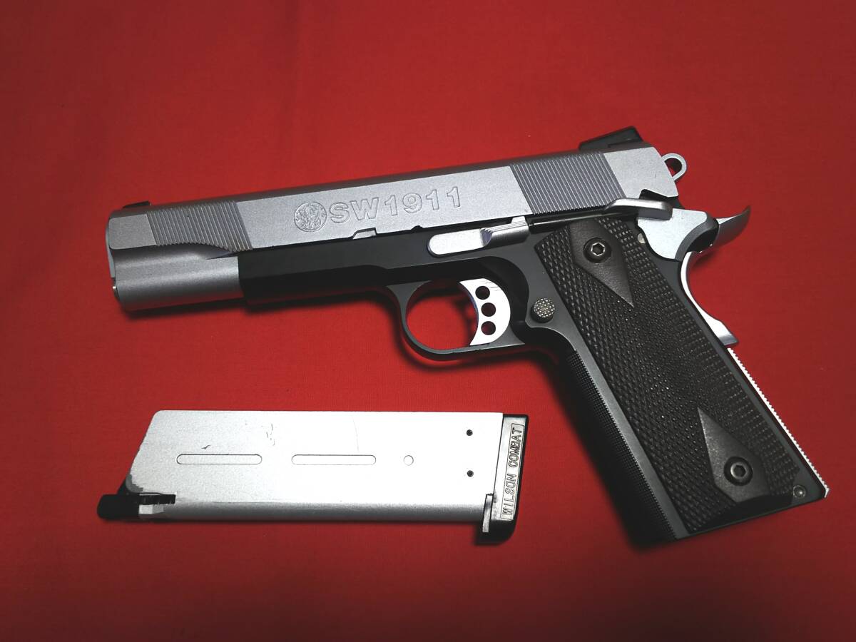 Yahoo!オークション - 良品 WA SCW SW1911シルバースライド＆SFA FBIフ...