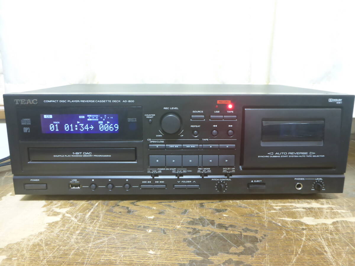Yahoo!オークション - TEAC AD-800 CDプレーヤー カセットレコーダー ...