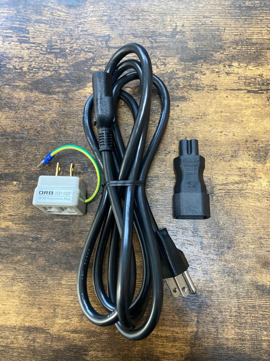 Yahoo!オークション - 電源ケーブル ORB HP-32P 3P-2P変換プラグ＆オー...