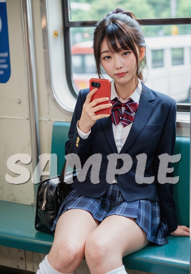 Yahoo!オークション - かわいいAI美女アートポスター 巨乳 高画質 A4 ...