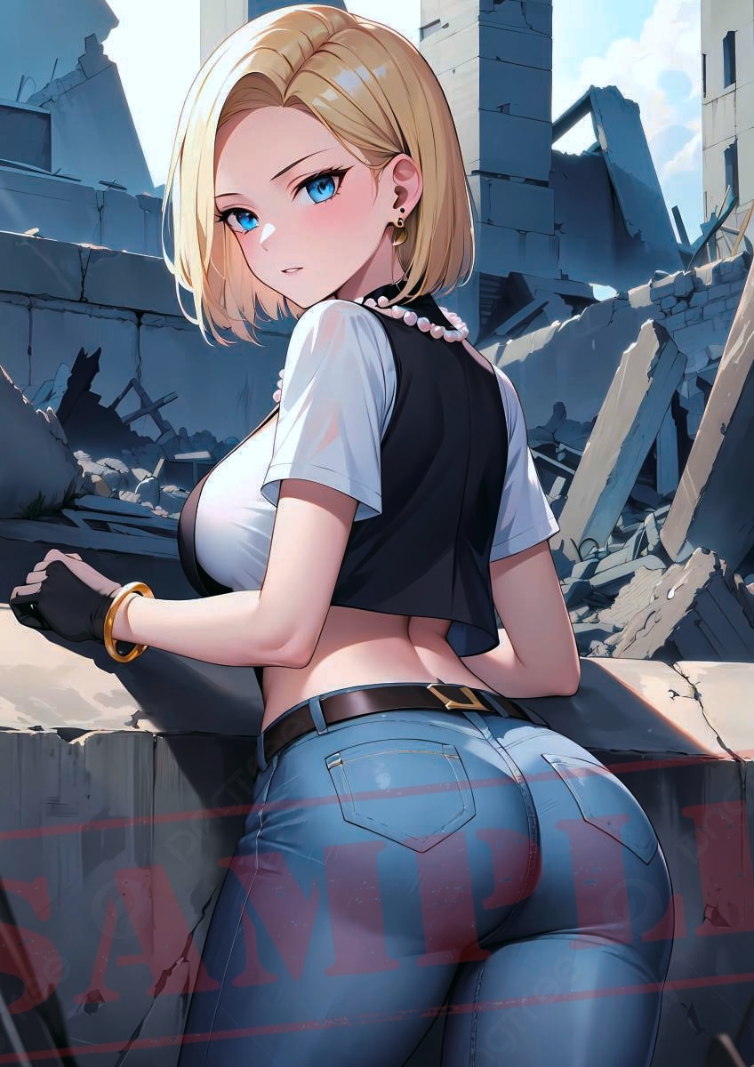 Yahoo!オークション - NC_0032 ドラゴンボール 人造人間18号 A4 ポスタ...