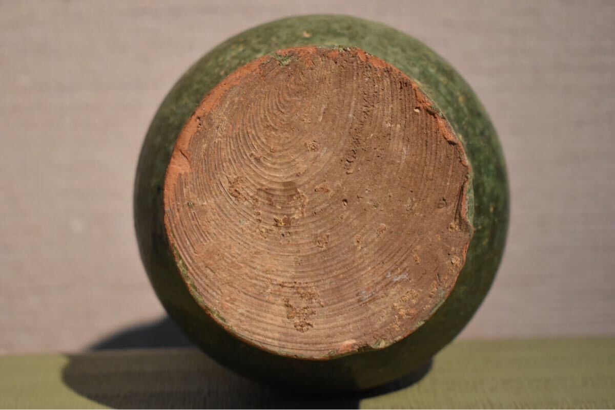 Yahoo!オークション - 【GE】Y27【コレクター所蔵品】時代 漢緑釉花瓶2...