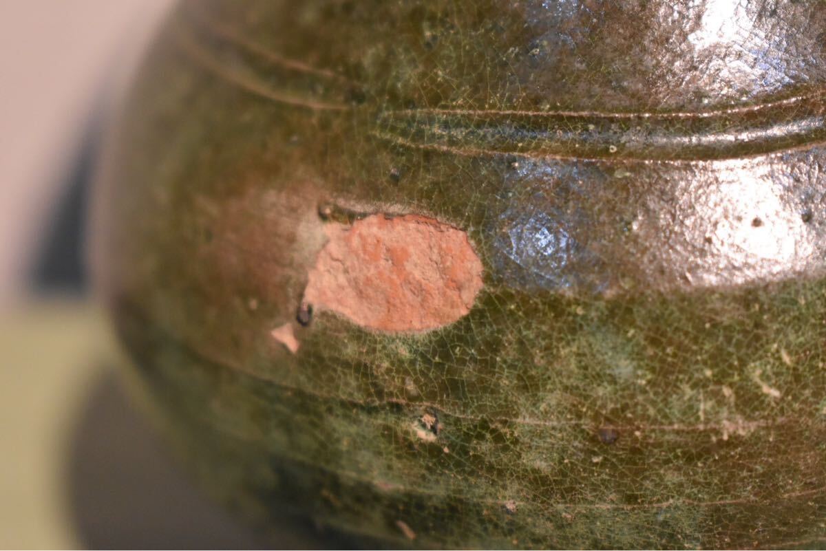 Yahoo!オークション - 【GE】Y27【コレクター所蔵品】時代 漢緑釉花瓶2...