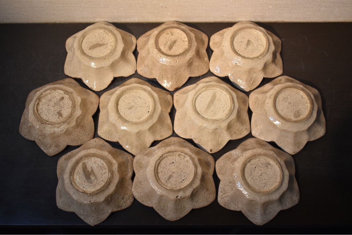 Yahoo!オークション - 【GE】E18【コレクター所蔵品】時代 絵志野輪花...