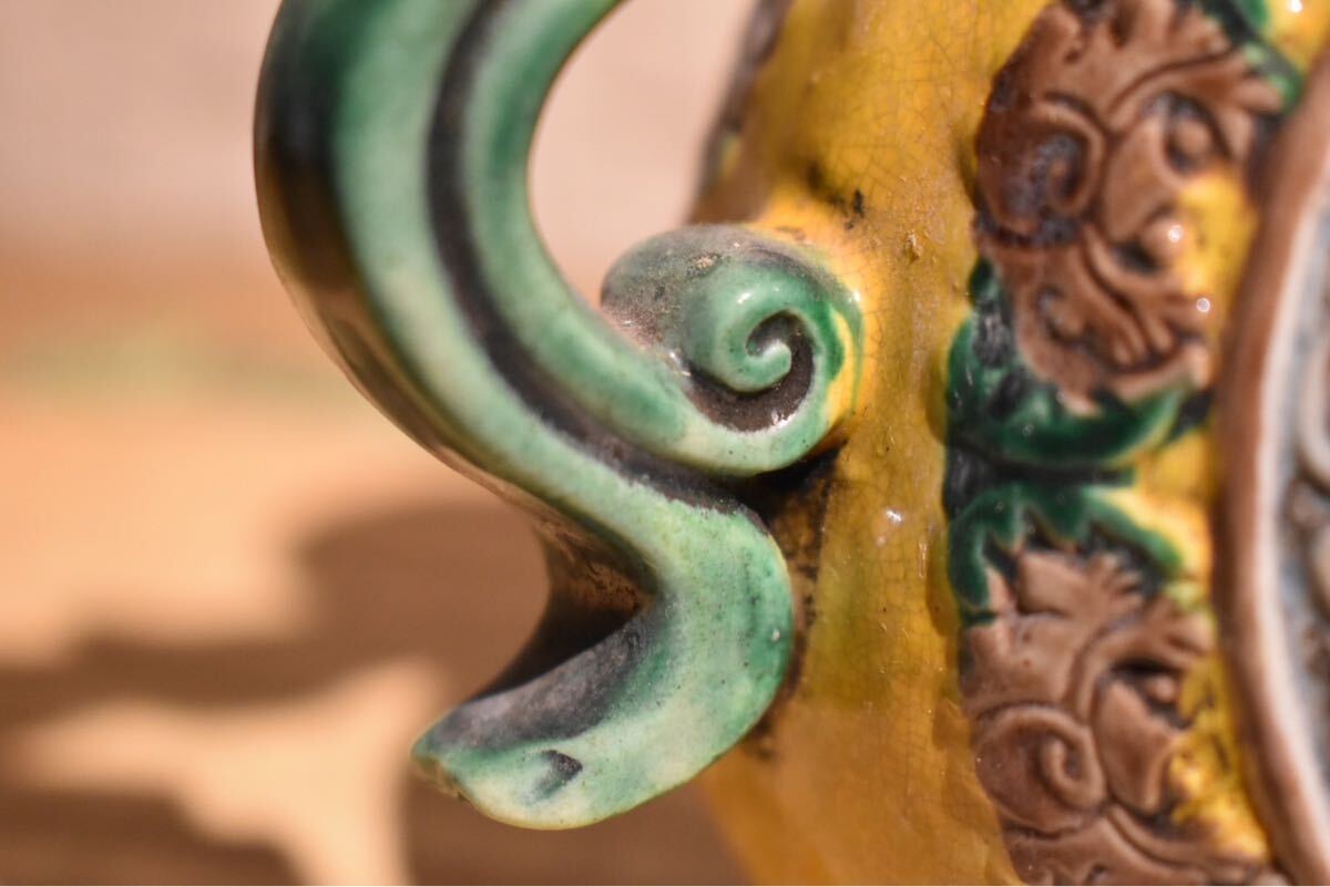 Yahoo!オークション - 【GE】E47【コレクター所蔵品】時代 黄釉水注/中...