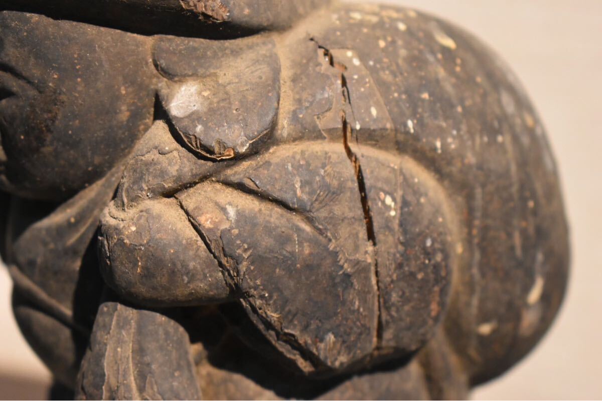 Yahoo!オークション - 【GE】Y36【コレクター所蔵品】時代 木彫大黒天...