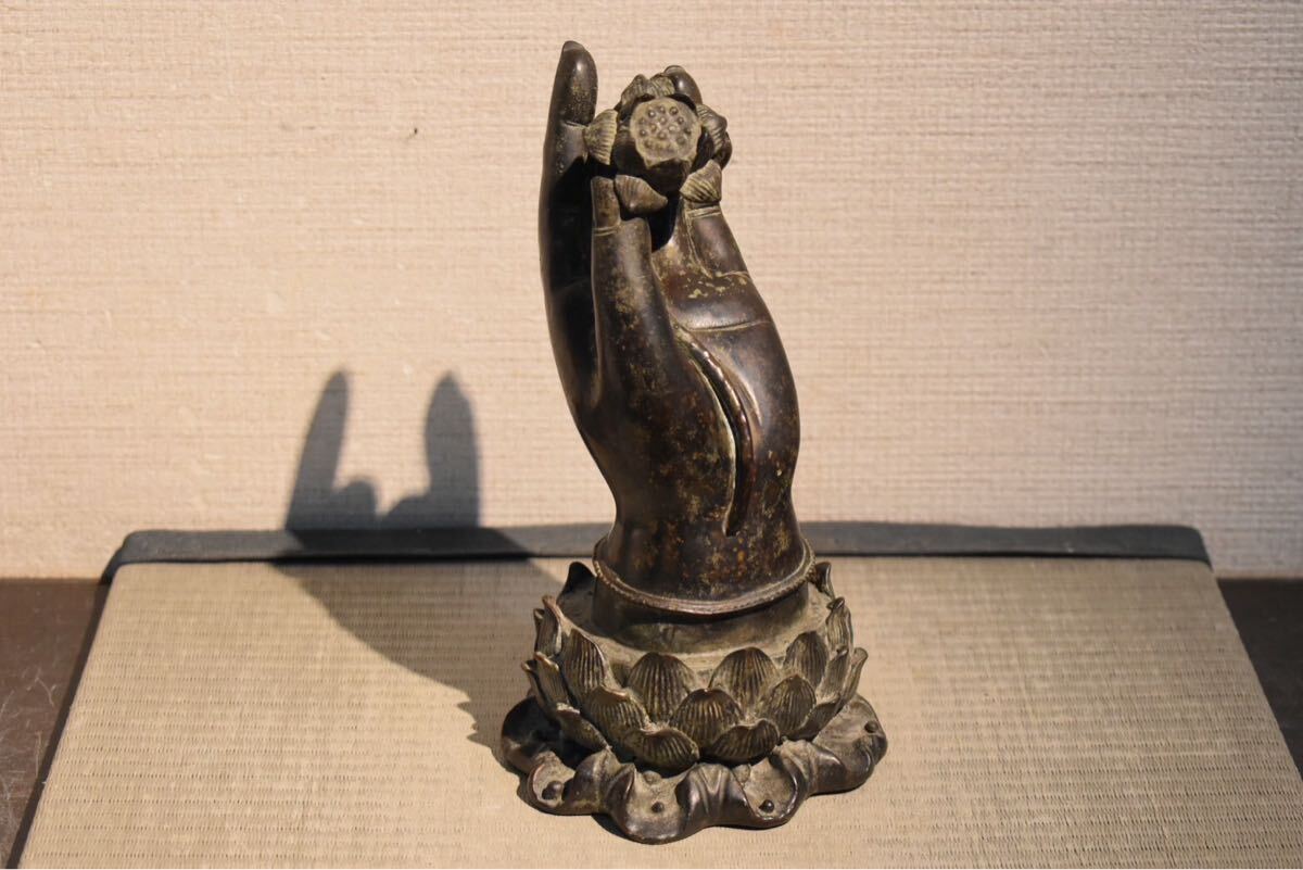 Yahoo!オークション - 【GE】Y77【コレクター所蔵品】時代 銅佛手/仏教...